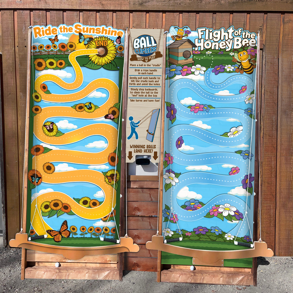 Bee-themed outdoor games for commercial play environment – MacArt Studios