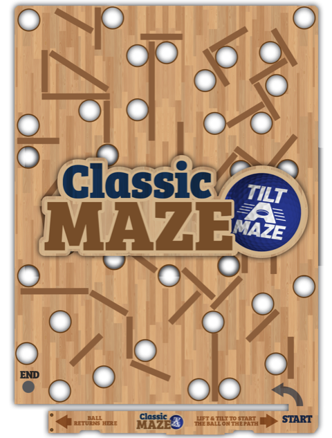 Classic 'Tilt A Maze', Tilting maze game, Table Maze – MacArt Studios
