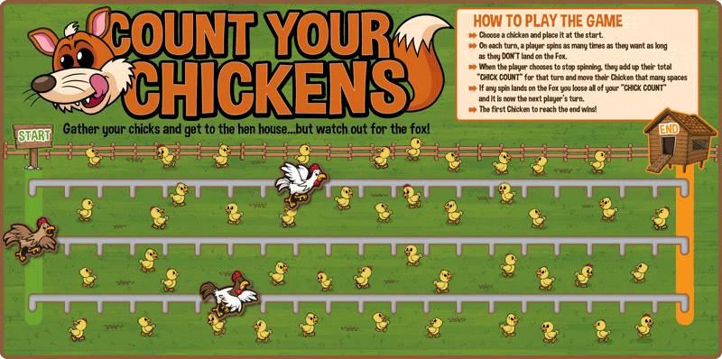 Spin & Slide games (bees, chickens, crows) – MacArt Studios